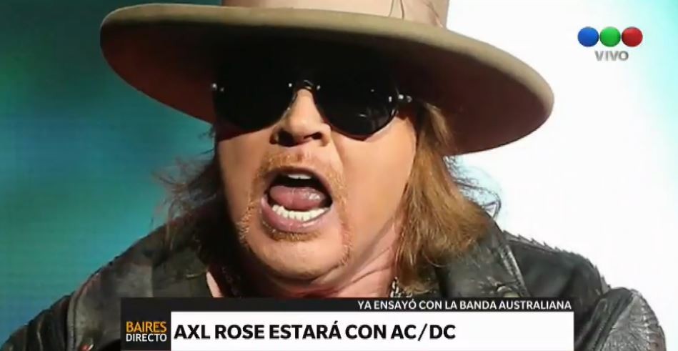 Axl Rose sustituiría a Brian Johnson de AC/DC | Telefe Noticias