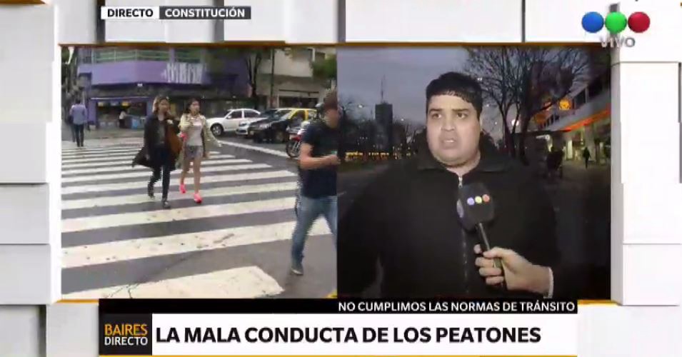 La mala conducta de los peatones | Telefe Noticias